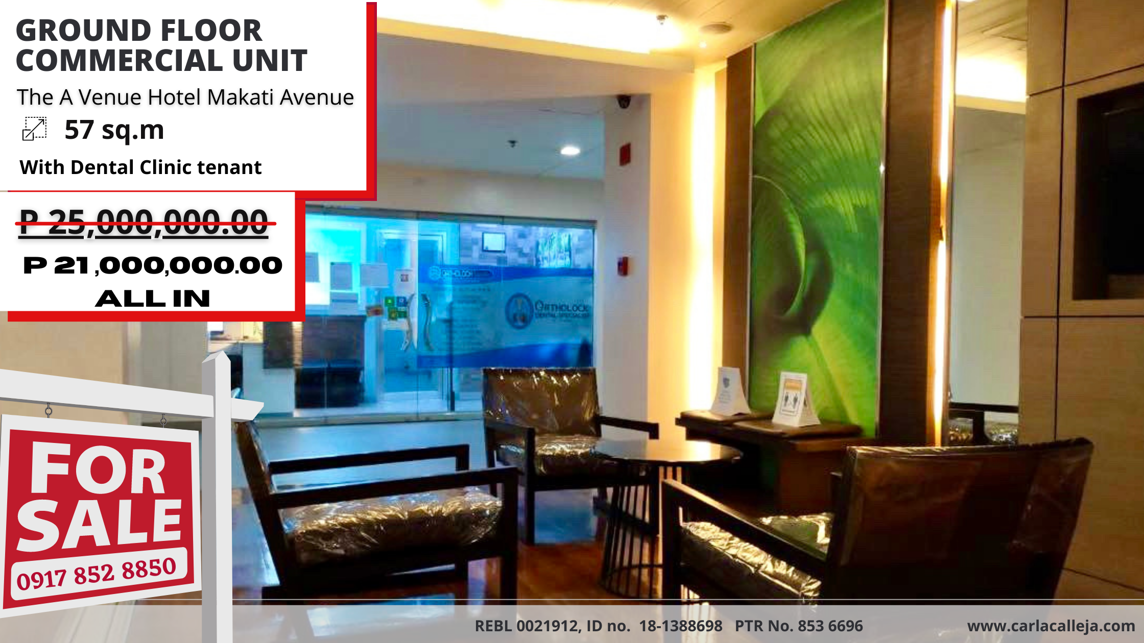 For Sale: GROUND FLOOR Commercial Unit Makati Avenue Antel Hotel & Spa ...